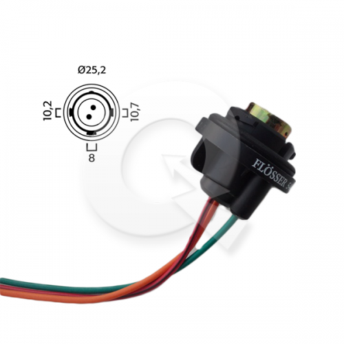 SOQUETE AMPOLLETA (2C/PD) (BAY15D), FLOSSER