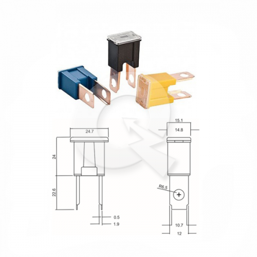 FUSIBLE LINK FLM, 30A, ROSADO