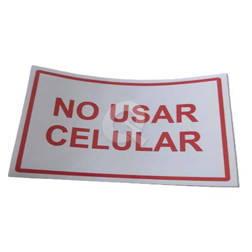 ADHESIVO NO USAR CELULAR 12 x 8 cms