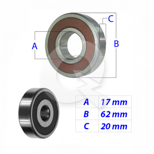 RODAMIENTO B17-127D, M.BENZ, SCANIA,DAF,KHD